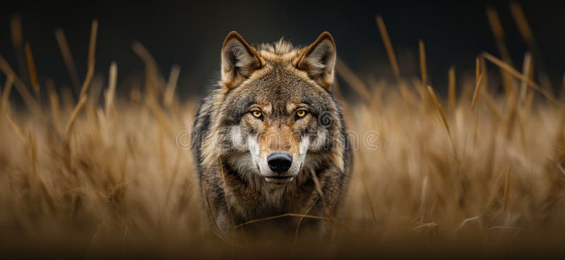 Wolf Wallpaper. Wolf Poster Stock Illustration - Illustration of wolf ...