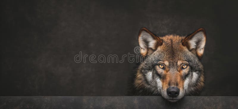 Wolf Wallpaper. Wolf Poster Stock Illustration - Illustration of ...