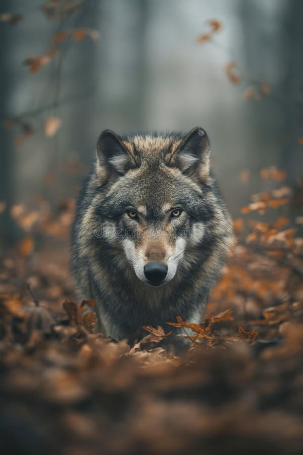 Wolf Wallpaper. Wolf Poster Stock Illustration - Illustration of ...