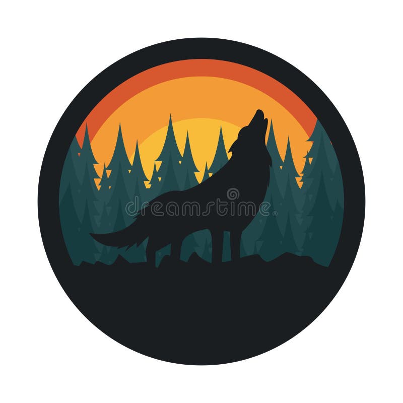 Roar Wolf Head Mascot Design Stock Vector - Illustration of power, cute ...