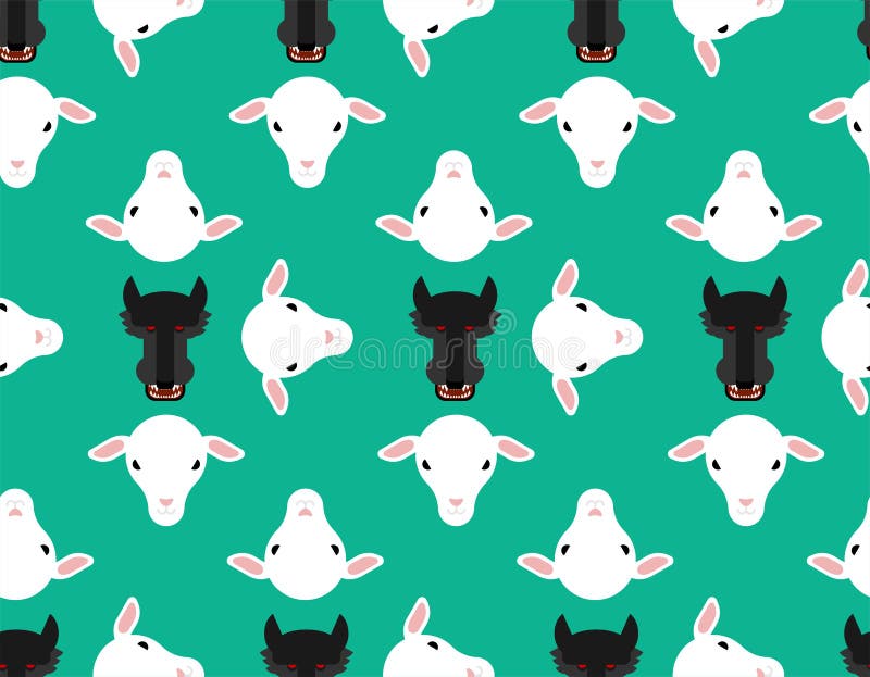 Wolf in Sheep`s Clothing Icon Sign. Vector Illustration Stock Vector ...