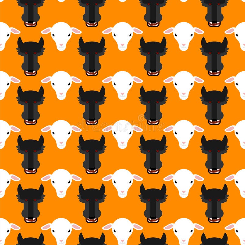 Wolf in Sheep`s Clothing Icon Sign. Vector Illustration Stock Vector ...