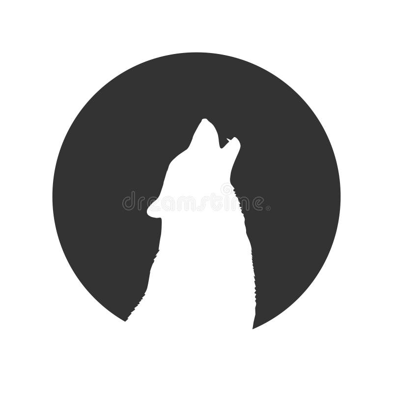 Wolf sign in the circle stock vector. Illustration of pictogram - 175802130