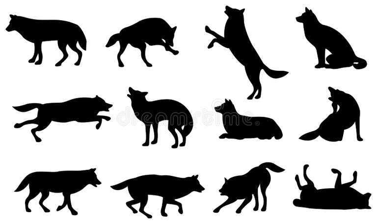 Wolf Jump Jump Stock Illustrations – 690 Wolf Jump Jump Stock ...