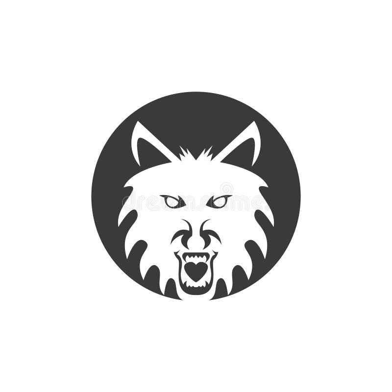 Wolf Silhouette Icon and Symbol Vector Template Illustration Stock ...