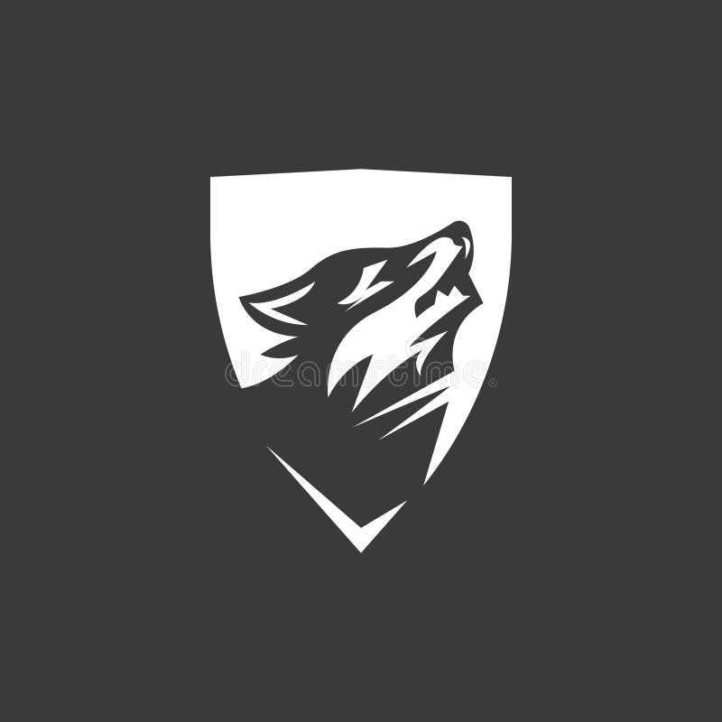 Wolf Silhouette Icon and Symbol Vector Template Illustration Stock ...