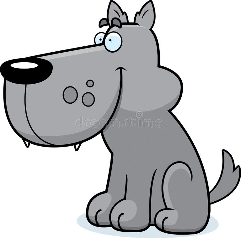 Wolf Smiling stock vector. Illustration of animal, wolf - 15835947