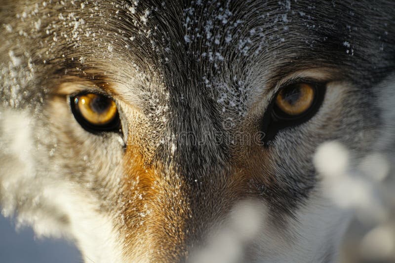Wolf in Snow stock photo. Image of winter, nature, wildlife - 377964038