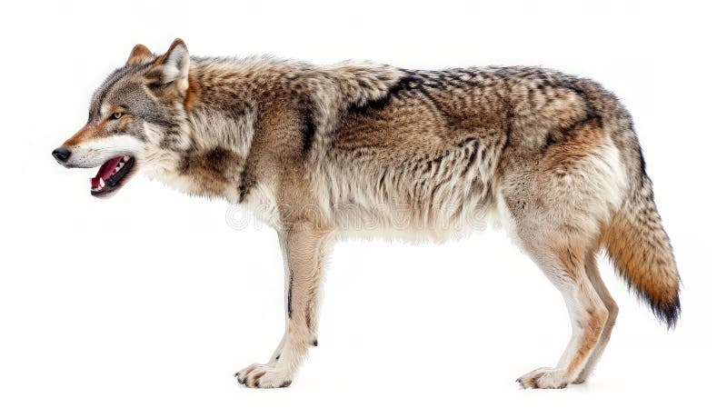 Wolf Standing Profile stock image. Image of apex, eyes - 330761269