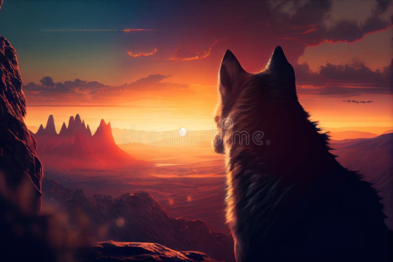 Wolf Staring Stock Illustrations – 932 Wolf Staring Stock Illustrations ...