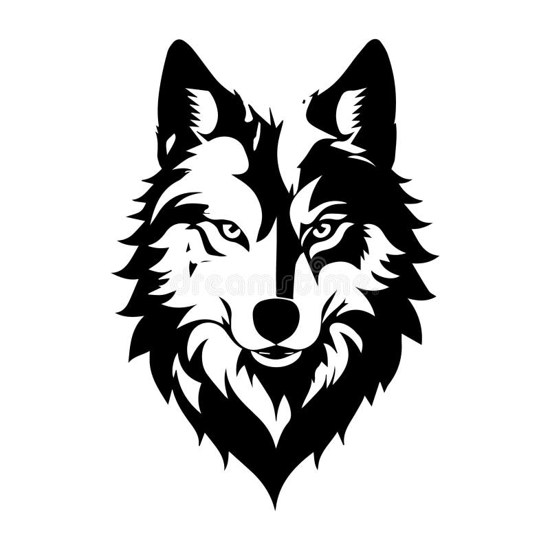 Wolf Stickers Icon Vector Illustration Stock Vector - Illustration of ...