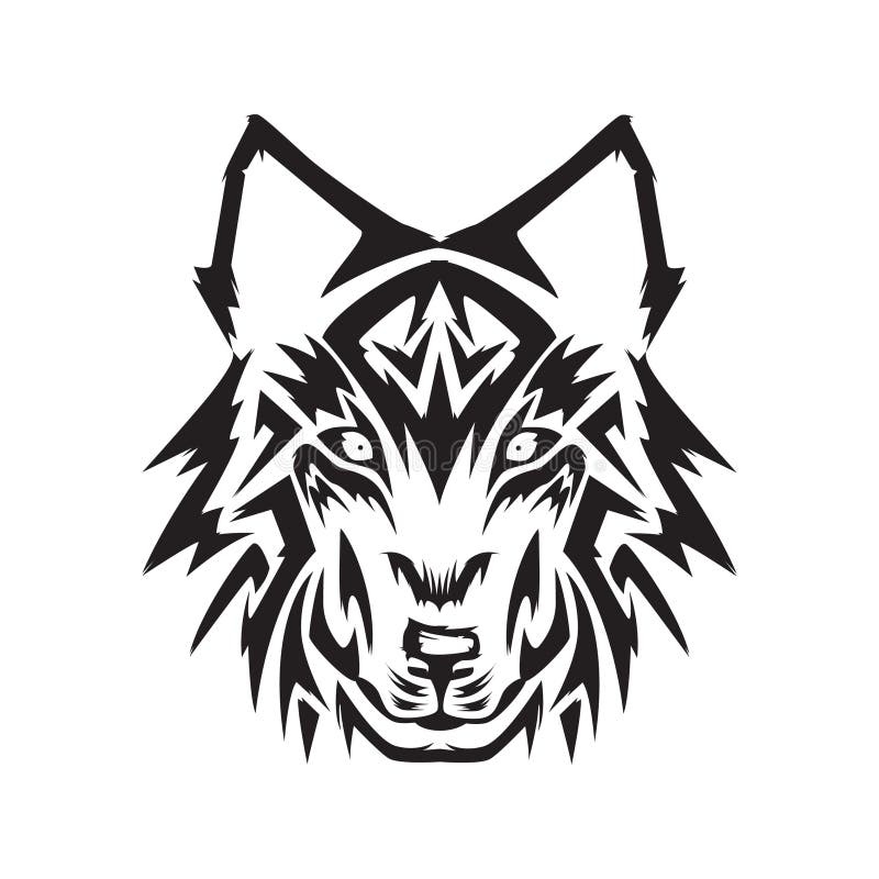 Wolf Tattoo. Vector Illustration Decorative Design Stock Vector ...