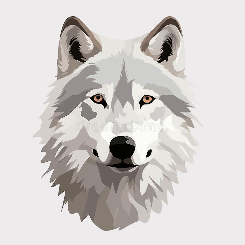 Wolf Vector Flat Minimalistic Asset Isolated Illustration Stock Vector ...