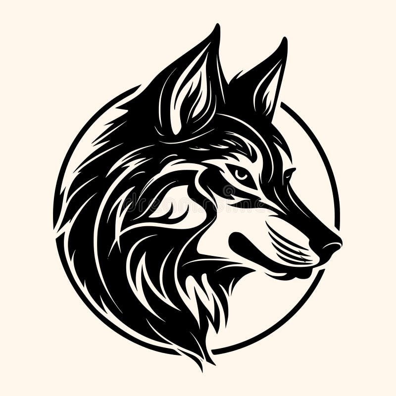 Wolf Vector for Logo or Icon, Drawing Elegant Minimalist Style,abstract ...