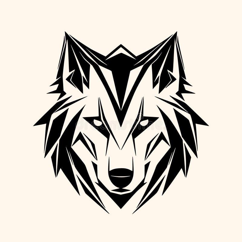 Wolf Vector for Logo or Icon, Drawing Elegant Minimalist Style,abstract ...