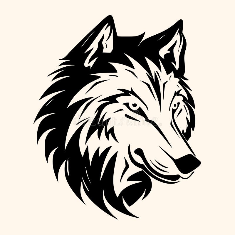 Wolf Vector for Logo or Icon, Drawing Elegant Minimalist Style,abstract ...