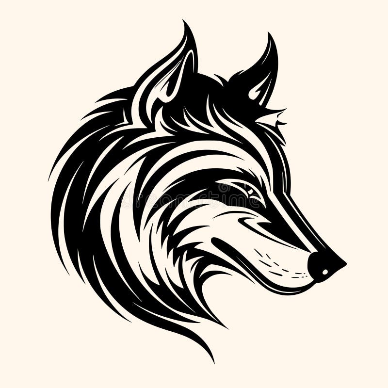 Wolf Vector for Logo or Icon, Drawing Elegant Minimalist Style,abstract ...