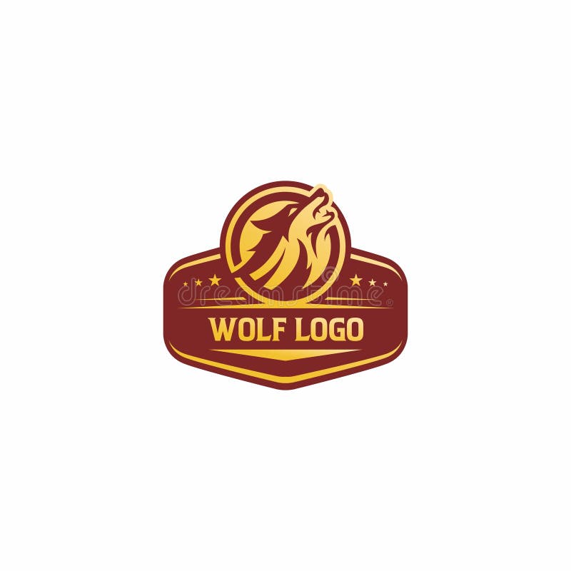 Wolf Vintage Logo stock vector. Illustration of quality - 308541904