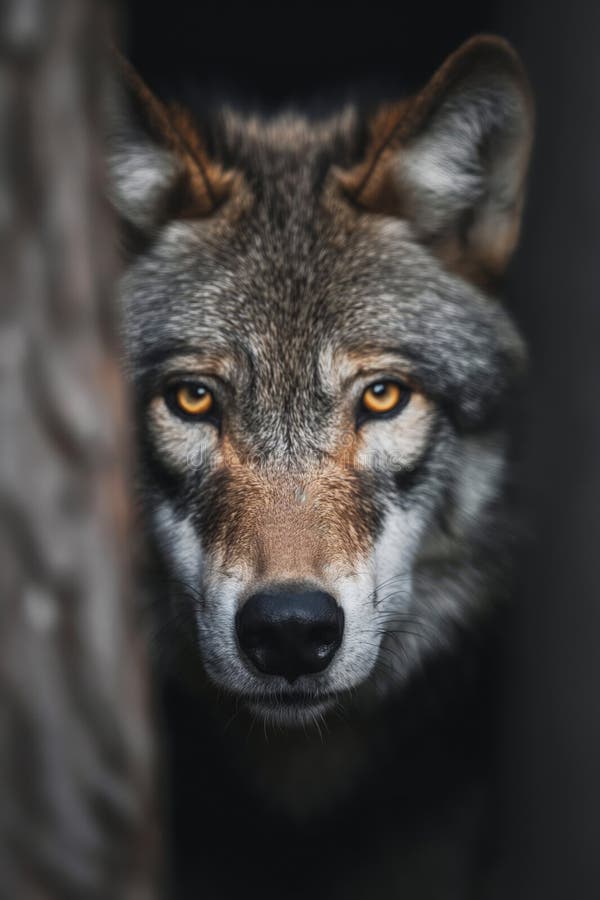 Wolf Wallpaper. Wolf Poster Stock Illustration - Illustration of ...