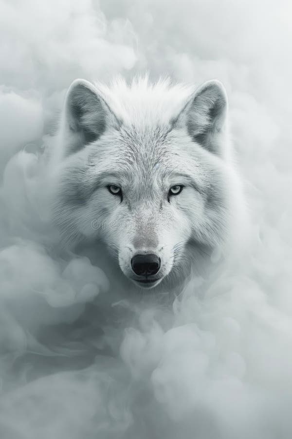 Wolf Wallpaper. Wolf Poster Stock Illustration - Illustration of copy ...