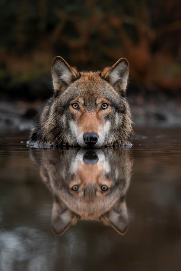 Wolf Wallpaper. Wolf Poster Stock Illustration - Illustration of ...