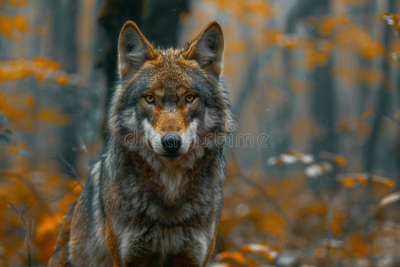 Wolf in Woods with Red Wolf and Wolf Skin, High Quality, High ...