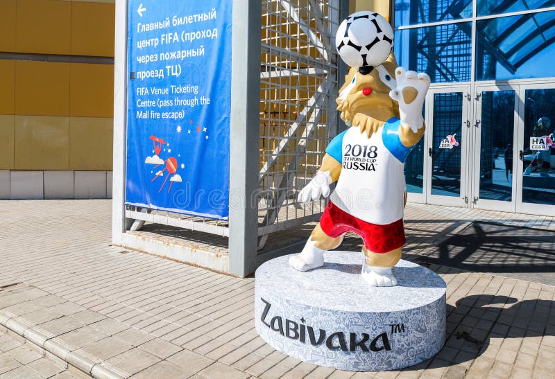 Wolf Zabivaka Official Mascot Of 2018 Fifa World Cup Editorial Photo