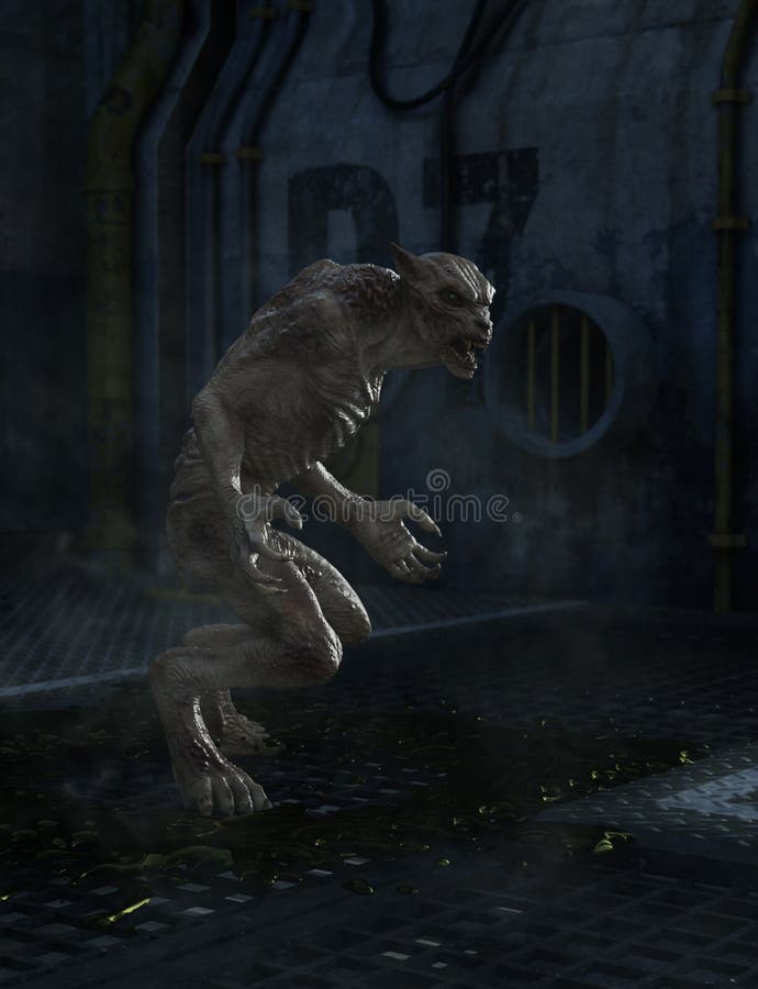 Wolf Zombie stock illustration. Illustration of curse - 110058328