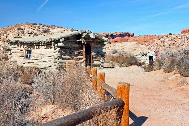 Wolfe Ranch Historical Site Stock Photo - Image of local, desert: 12033454