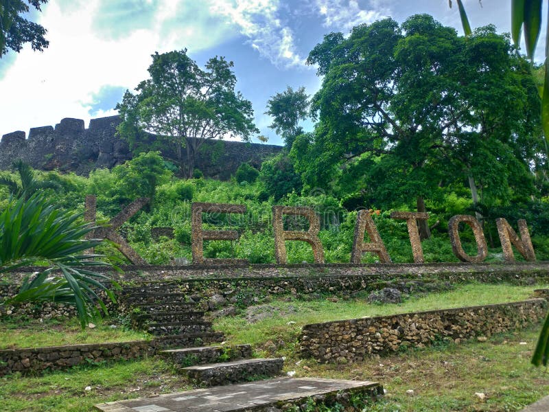 Wolio Fortress, the Widest Fortress in the World Stock Image - Image of ...