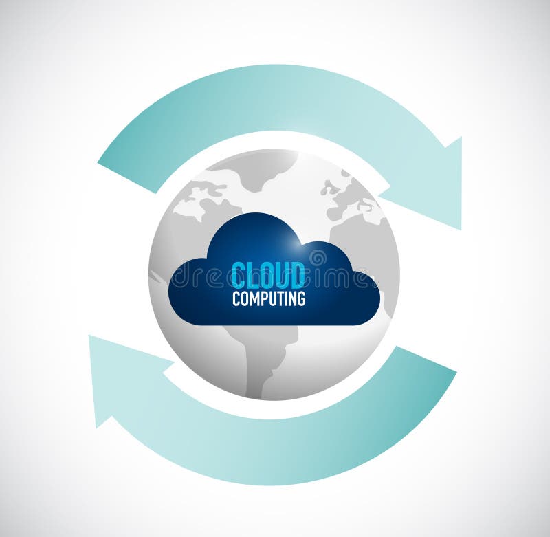 Pictogram Voor Cloud-cyclus Cloud Met Pictogram Van Pijlen Voor ...