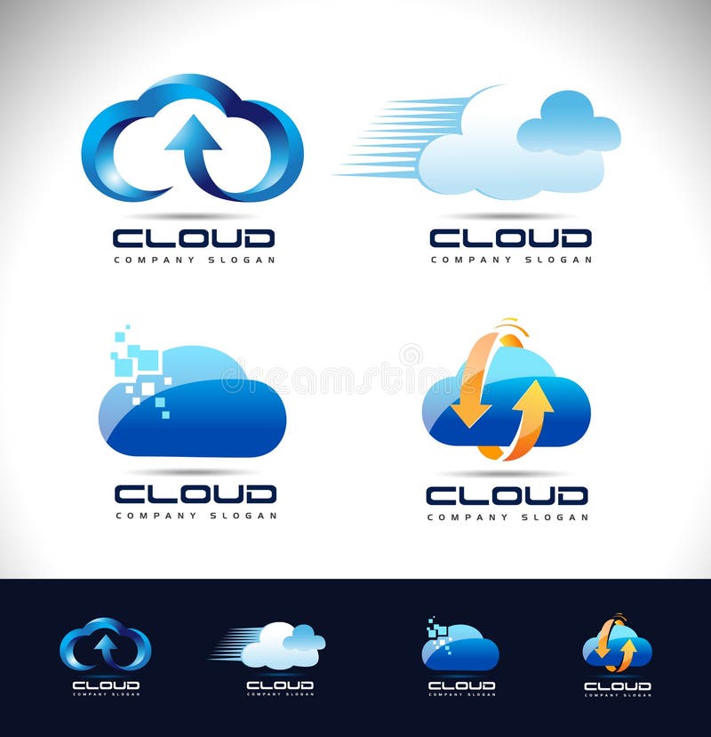 Cloud-Logo stock abbildung. Illustration von aktivität - 39466444