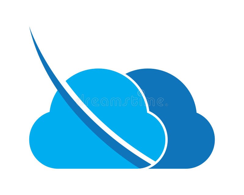 Wolke Logo Template vektor abbildung. Illustration von leistung - 136922932