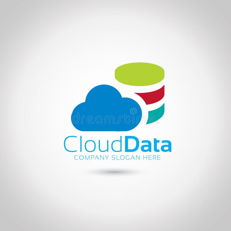 Wolken-Daten-Logo vektor abbildung. Illustration von mode - 90943392