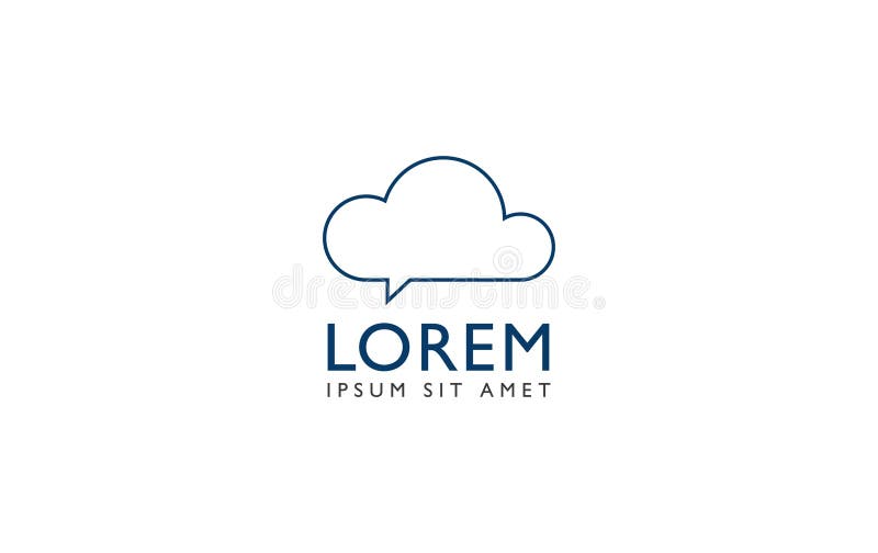 Wolken-Logo vektor abbildung. Illustration von abbildung - 91882888