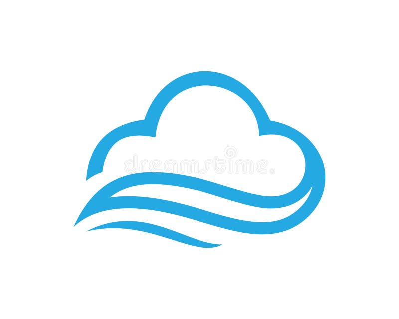 Wolken-Logo Template-Illustration Vektor Abbildung - Illustration von ...