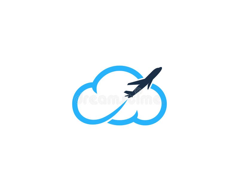 Wolken-Reise-Ikone Logo Design Element Vektor Abbildung - Illustration ...