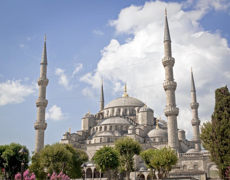 The Wolrd Famous Blue Mosque Stock Image - Image of islamic, landmark ...