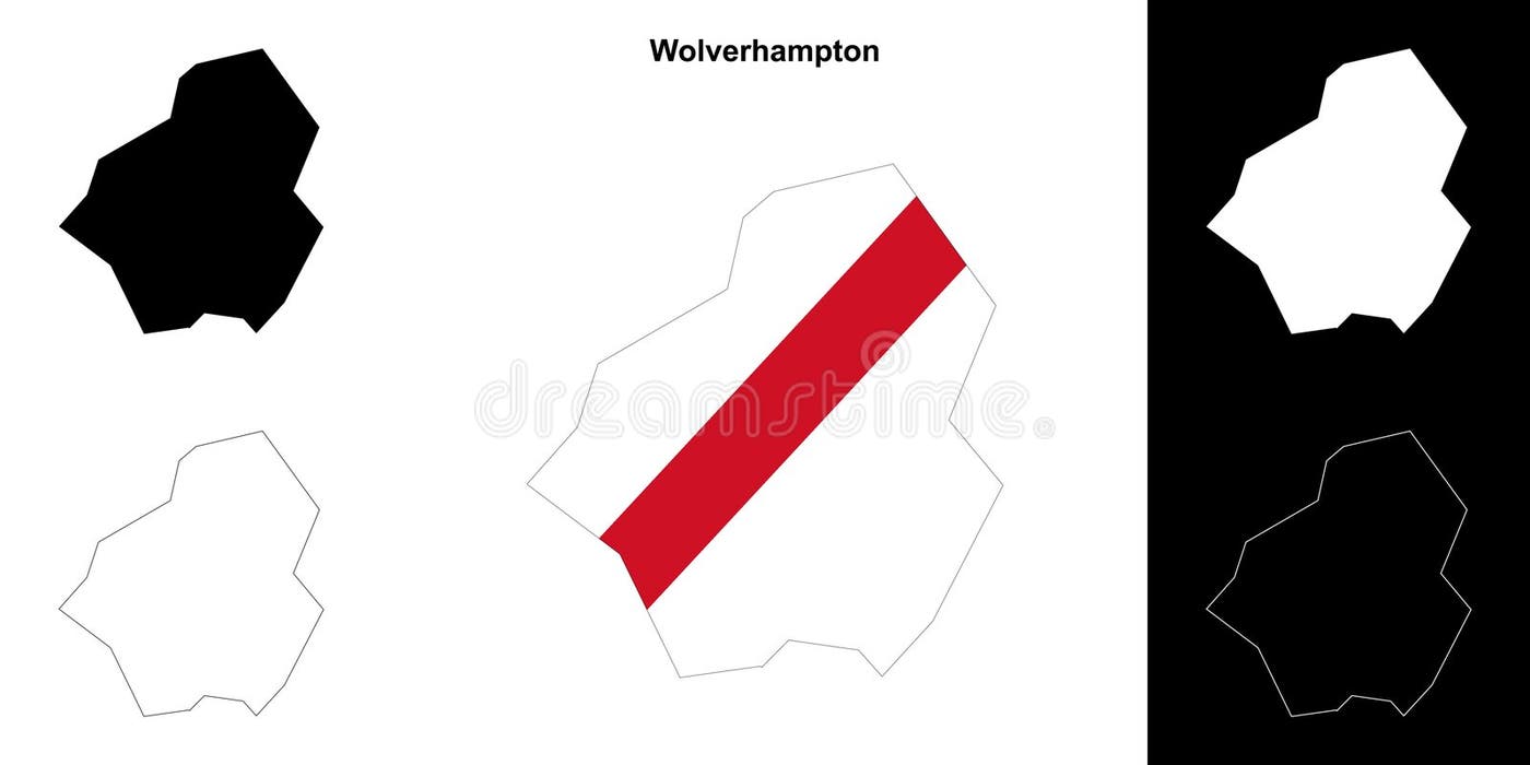 Wolverhampton Map Stock Illustrations – 266 Wolverhampton Map Stock ...