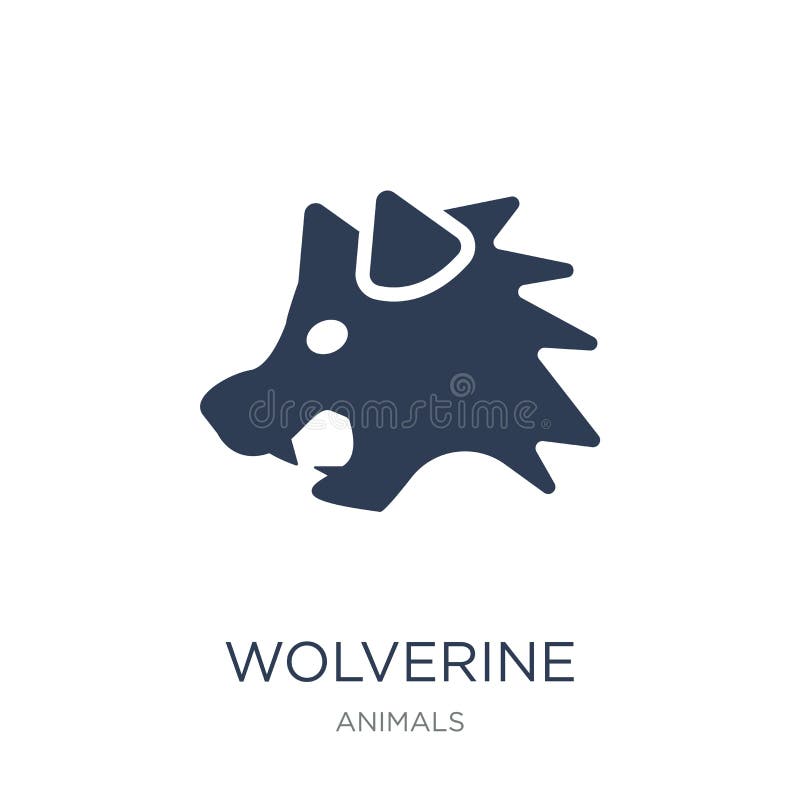 Wolverine Icon. Trendy Flat Vector Wolverine Icon on White Background ...