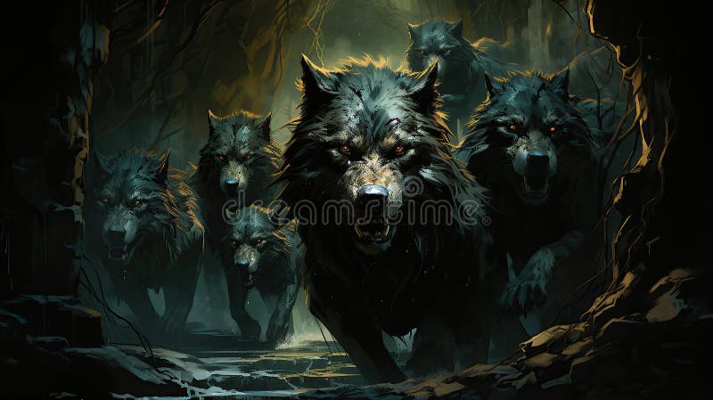 Chained Timber Wolf stock photo. Image of alert, animal - 2344208