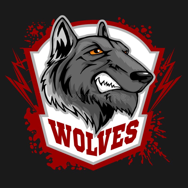 Wolves Sports Mascot. Howling Wolf. Stock Vector - Illustration of ...