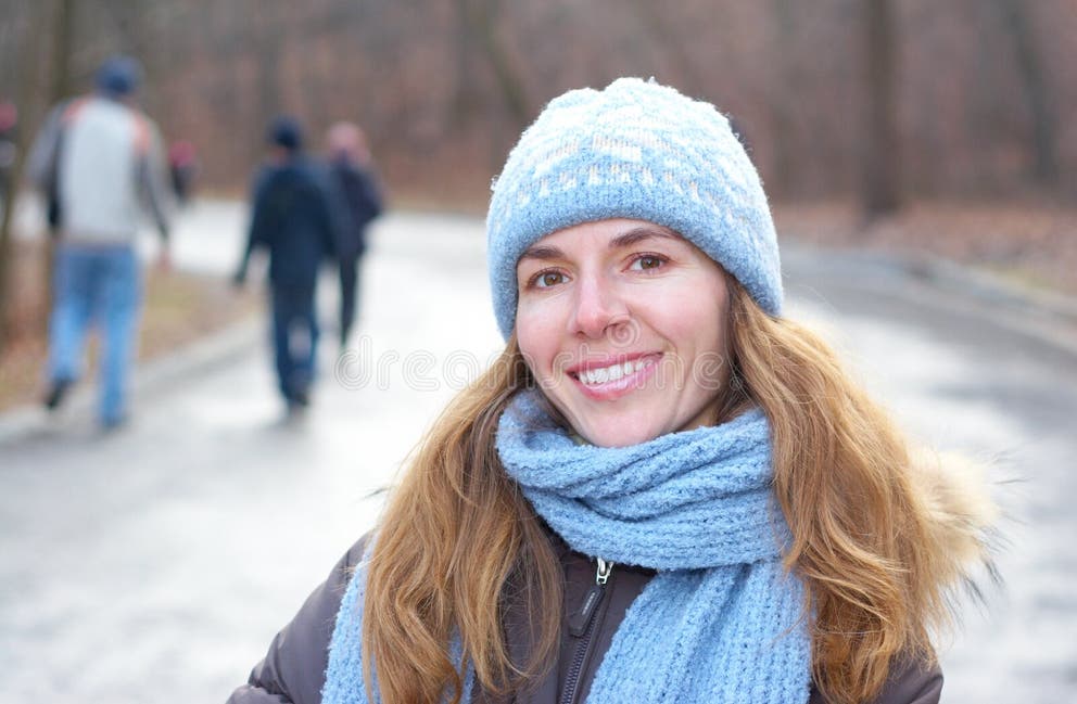 Woman stock photo. Image of cold, happiness, female, coat - 13221900