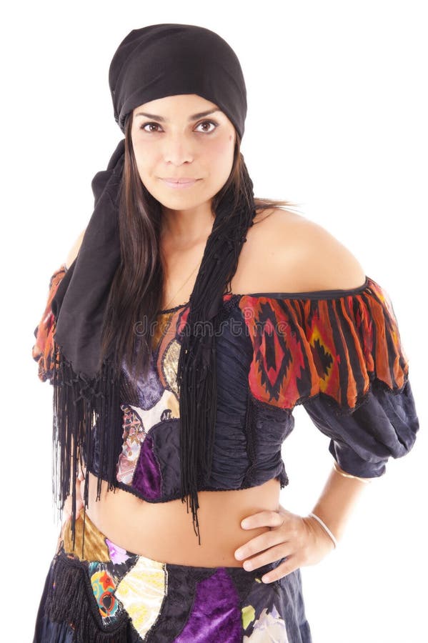 Woman stock image. Image of portrait, latina, cute, gypsy - 18527791