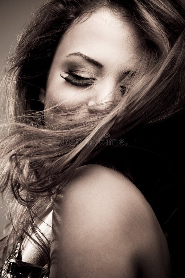 Woman stock photo. Image of beautiful, beauty, sepia - 18737916