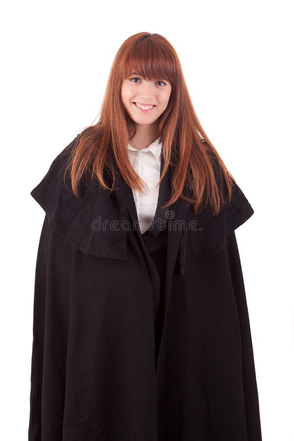 Woman stock photo. Image of graduation, cloak, master - 25338098