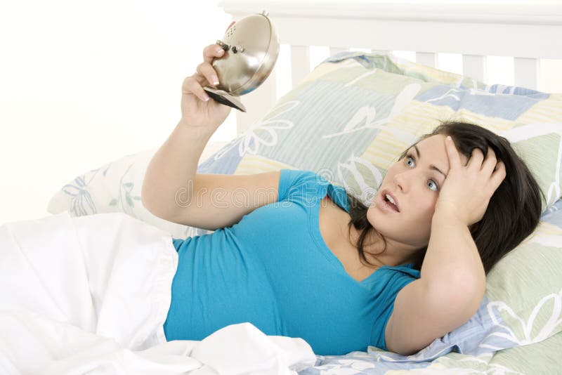 Woman is late and running. stock photo. Image of stress - 15518714