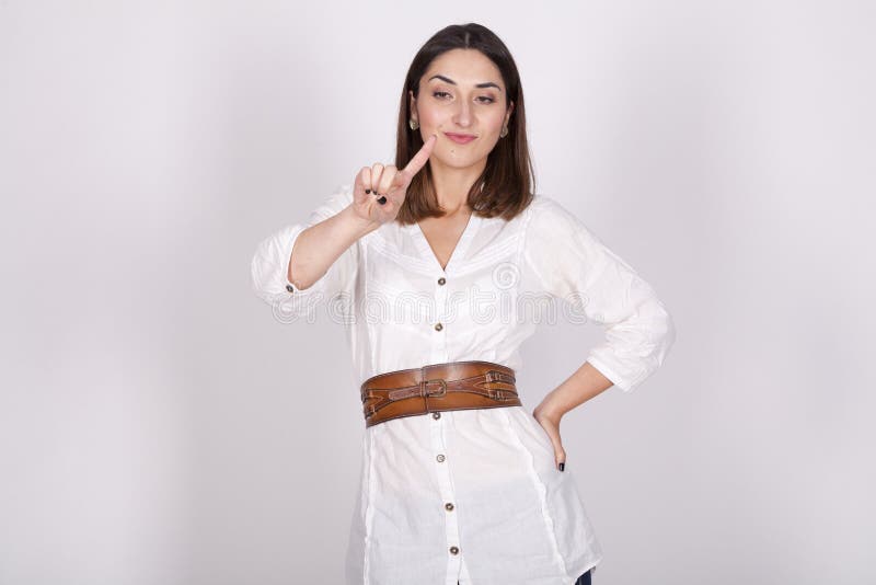 Woman with Active Expressions Stock Image - Image of corporate ...