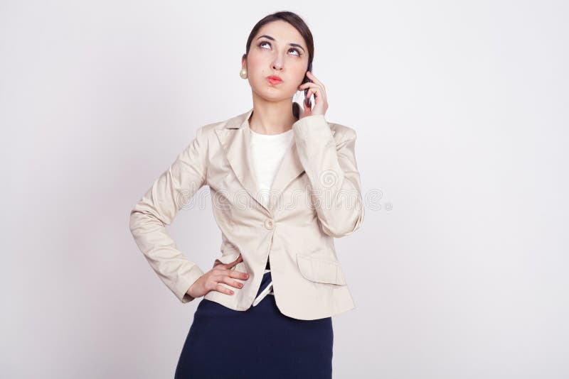 Woman with Active Expressions Stock Photo - Image of friendly ...