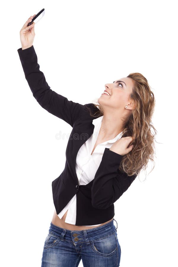 Woman with Active Expressions Stock Image - Image of expressive ...